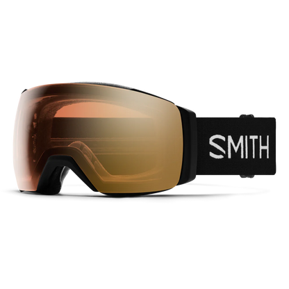 Smith - I/O Mag XL - Black; Pro Photo Gold Mirror/Storm Blue Sensor Mi ...