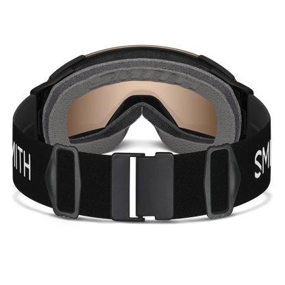 Smith - I/O Mag XL - Black; Pro Photo Gold Mirror/Storm Blue Sensor Mi ...