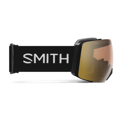 Smith - I/O Mag XL - Black; Pro Photo Gold Mirror/Storm Blue Sensor Mi ...